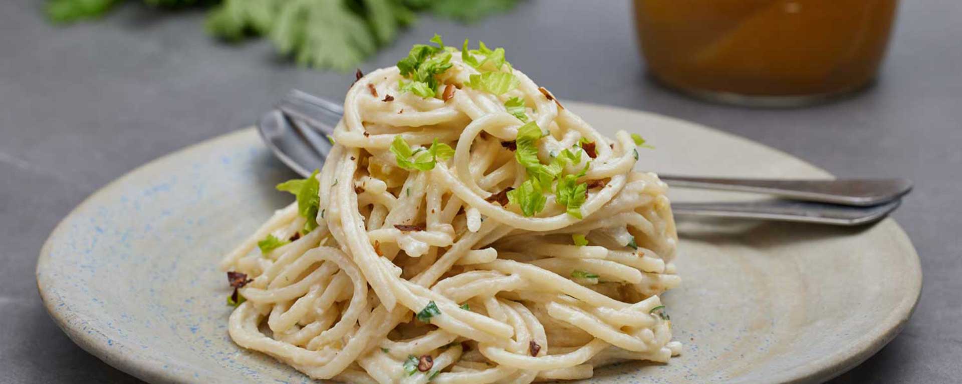 Creamy Lemony Pasta - Starter Sisters